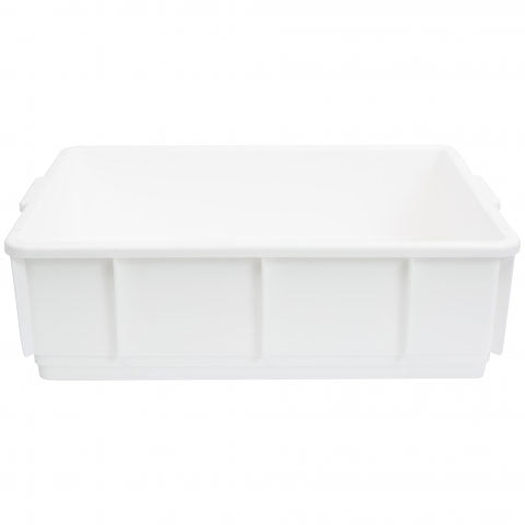 13L Stackable Plastic Tote Box White | FoodPackaging2U