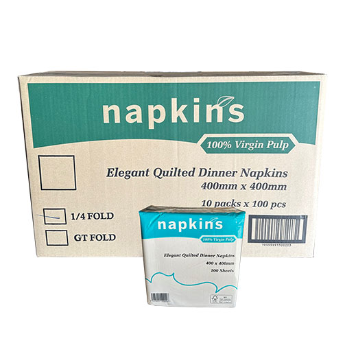 Elegant Quilted Dinner Napkins - QT Fold, 1000 CTN